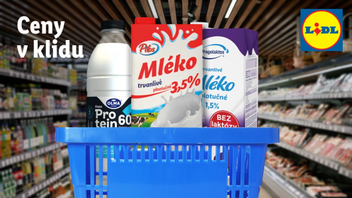 Lidl dál zlevňuje sortiment mléka | TN.cz
