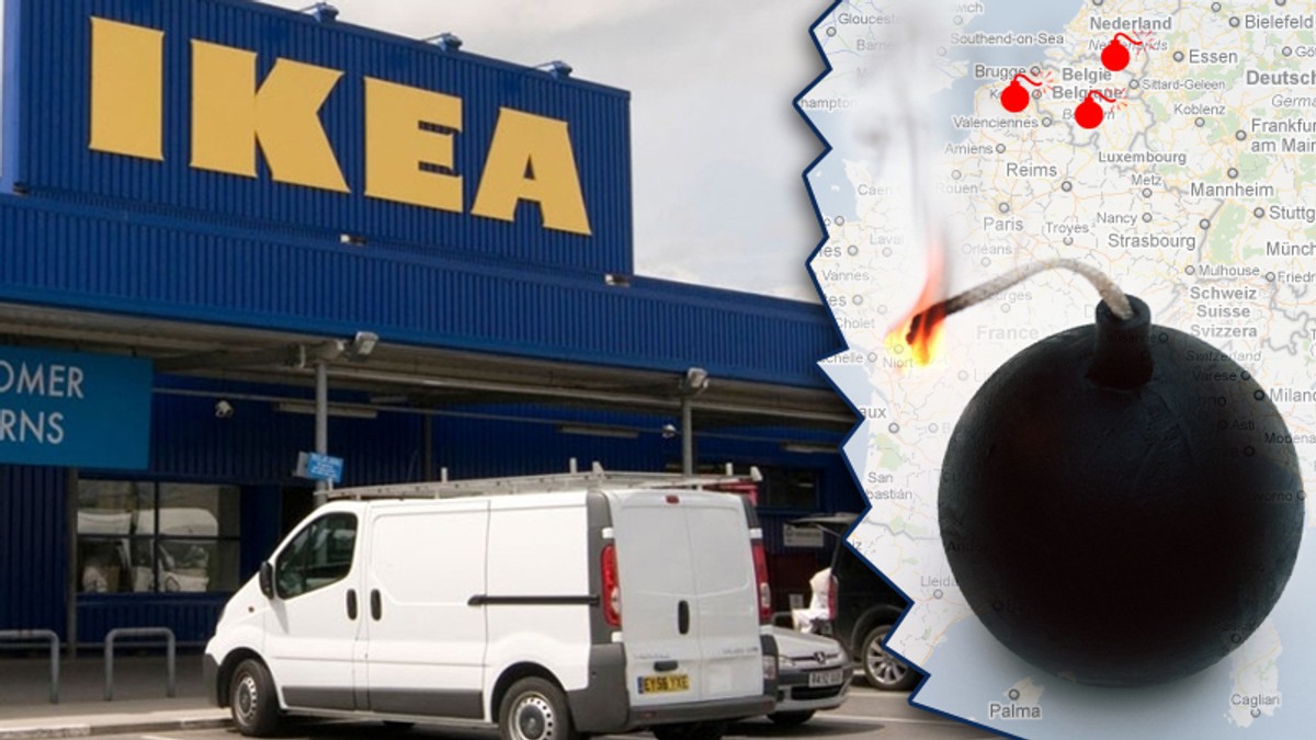 IKEA TERČEM BOMBOVÝCH ÚTOKŮ! Explodovaly domy v Nizozemsku, Belgii a ...