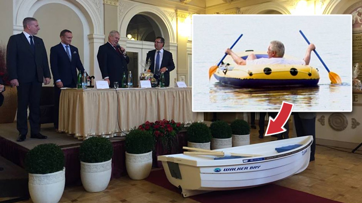 Zeman vymění proslulý nafukovací člun! Dostal loďku Kačenku | TN.cz