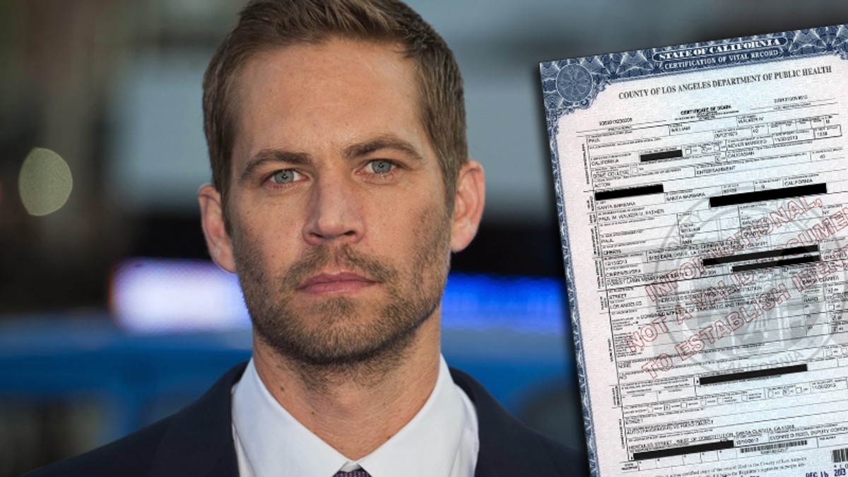 ÚMRTNÍ LIST Paula Walkera: Hororový scénář hercovy smrti potvrzen! | TN.cz