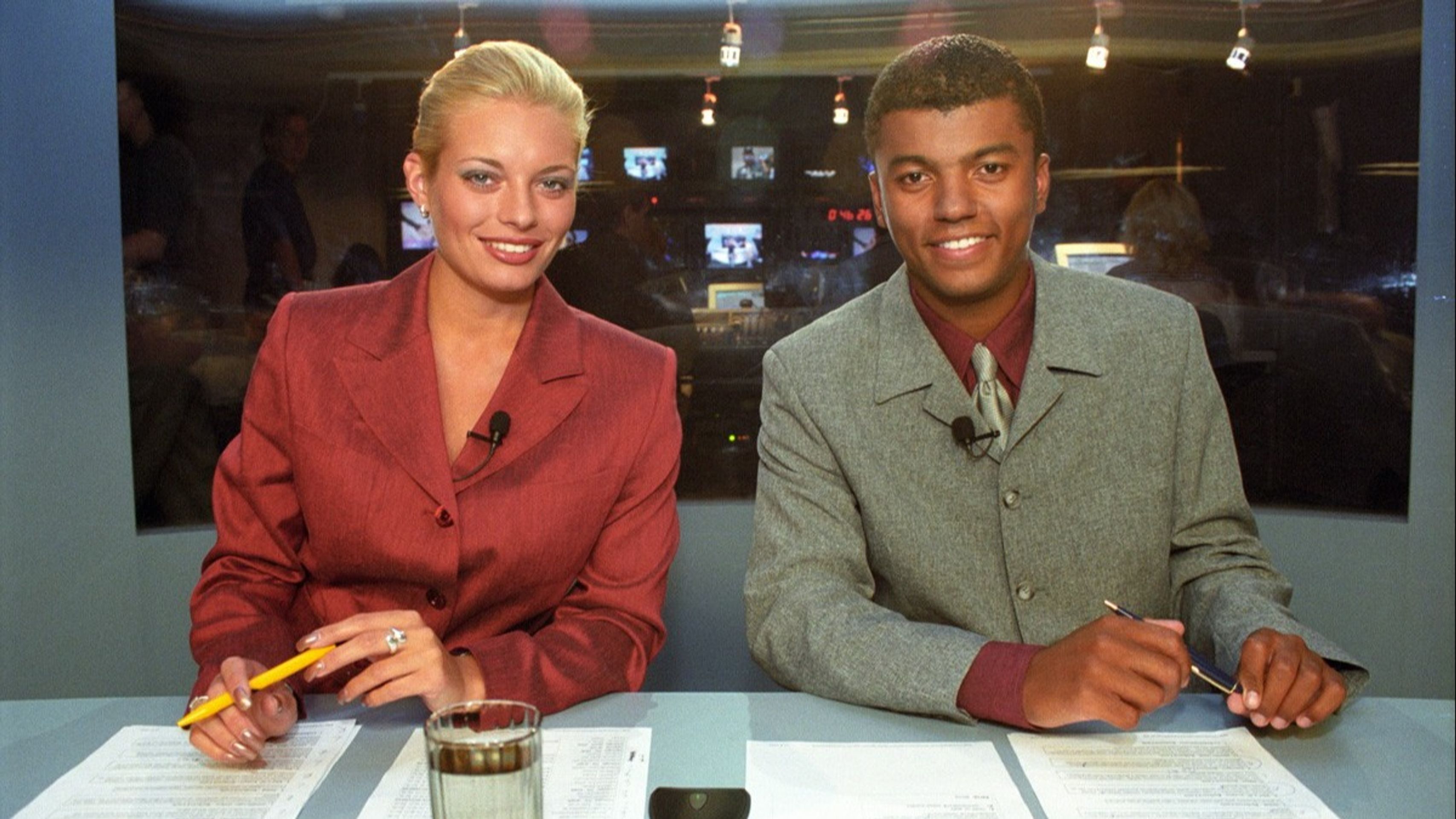 První moderátorská dvojice Televizních novin Stanislava Wanatowiczová ...