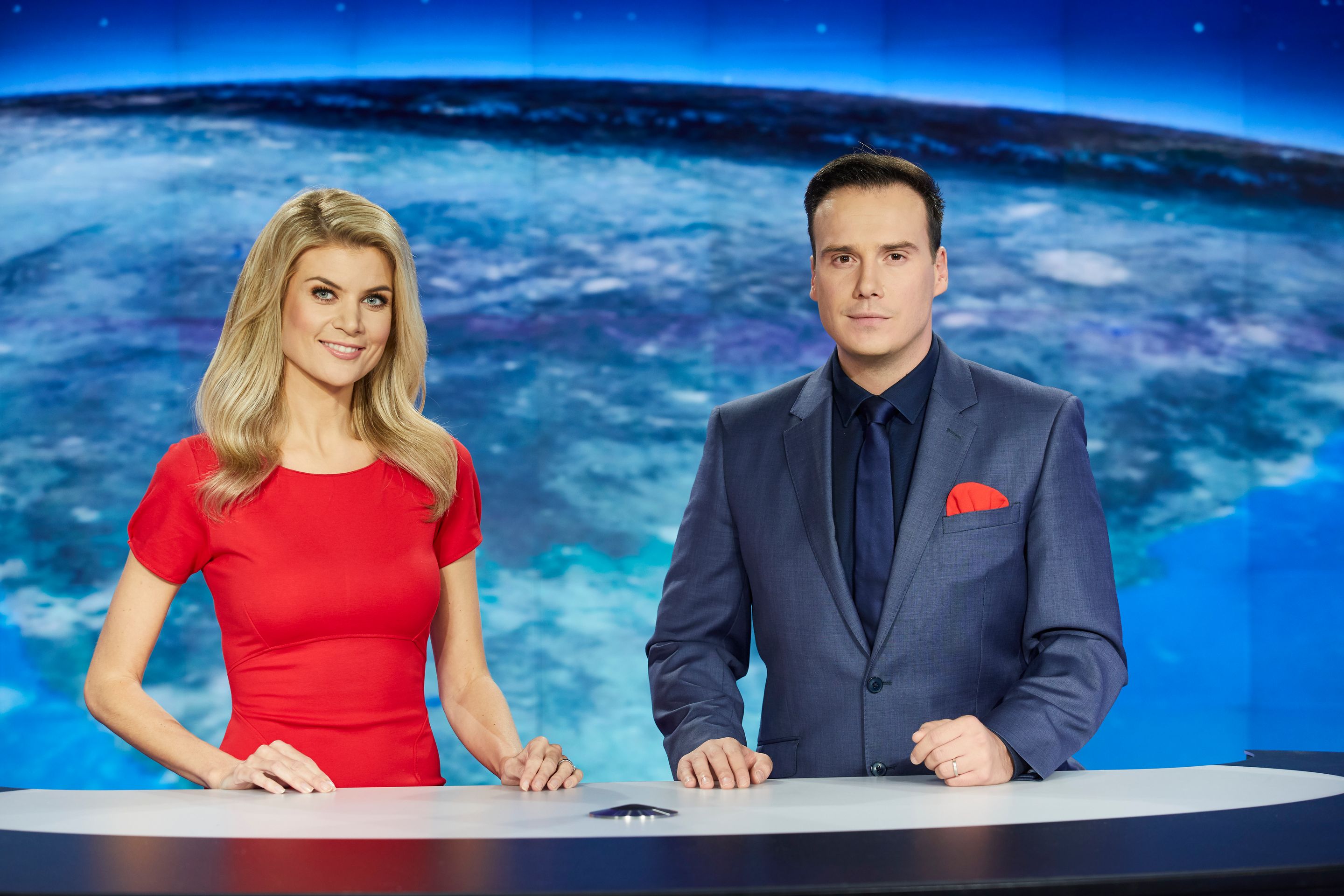 První moderátorská dvojice Televizních novin Stanislava Wanatowiczová ...