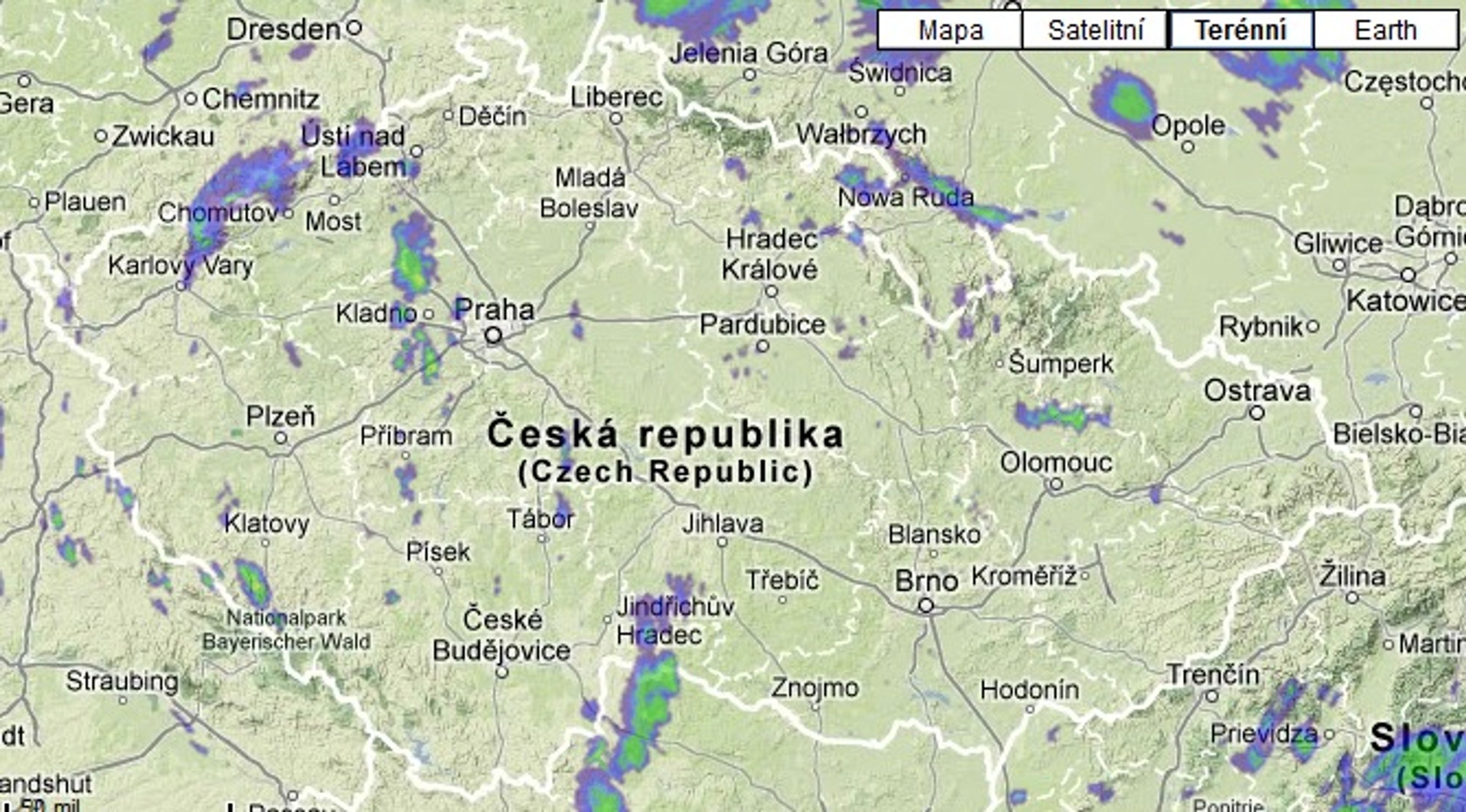 Radar Evropa 11.45 | Galerie: GALERIE: MeteoRadar | TN.cz