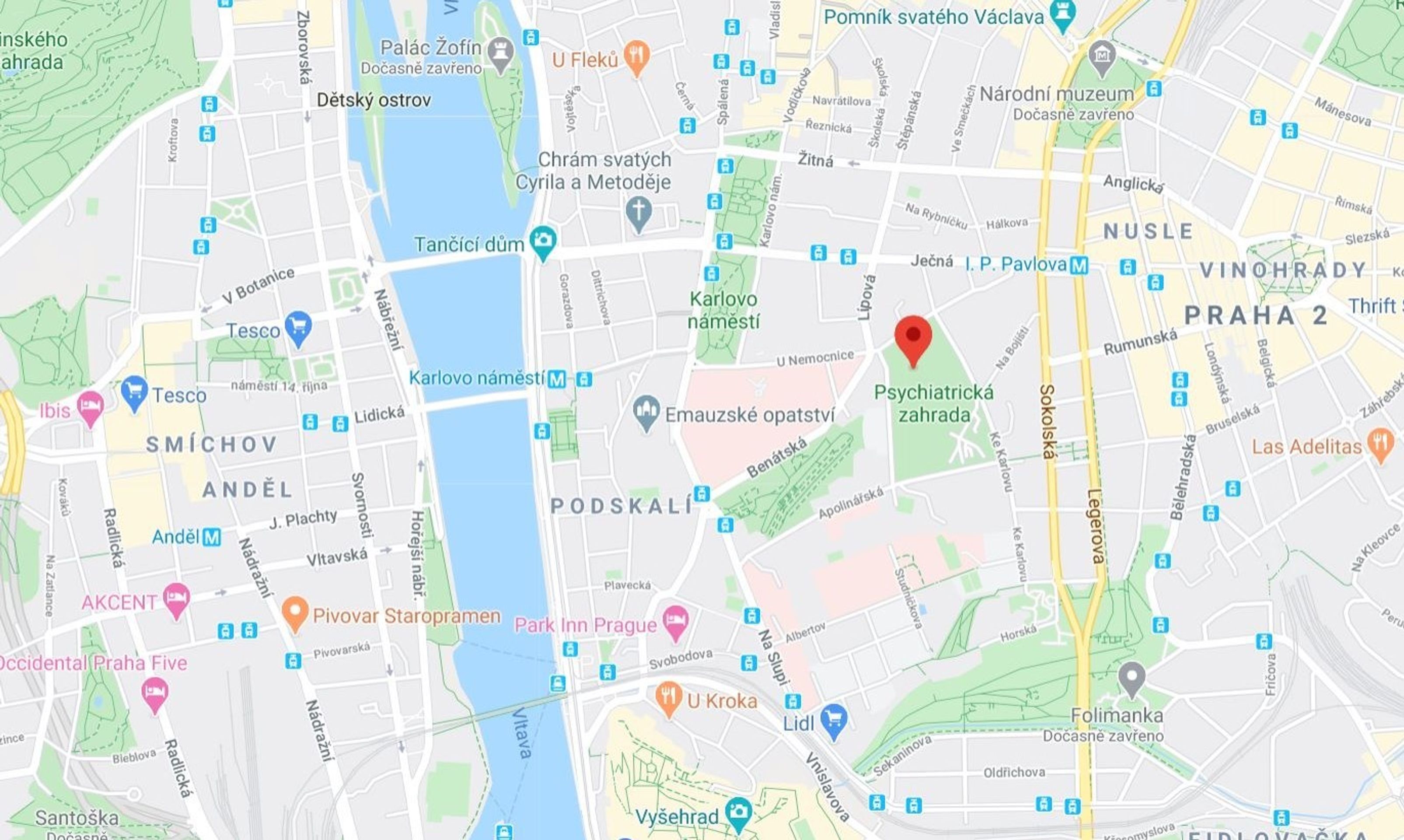 Kde a kdy se můžete nechat vyšetřit - Praha, Kateřinská zahrada Areál ...